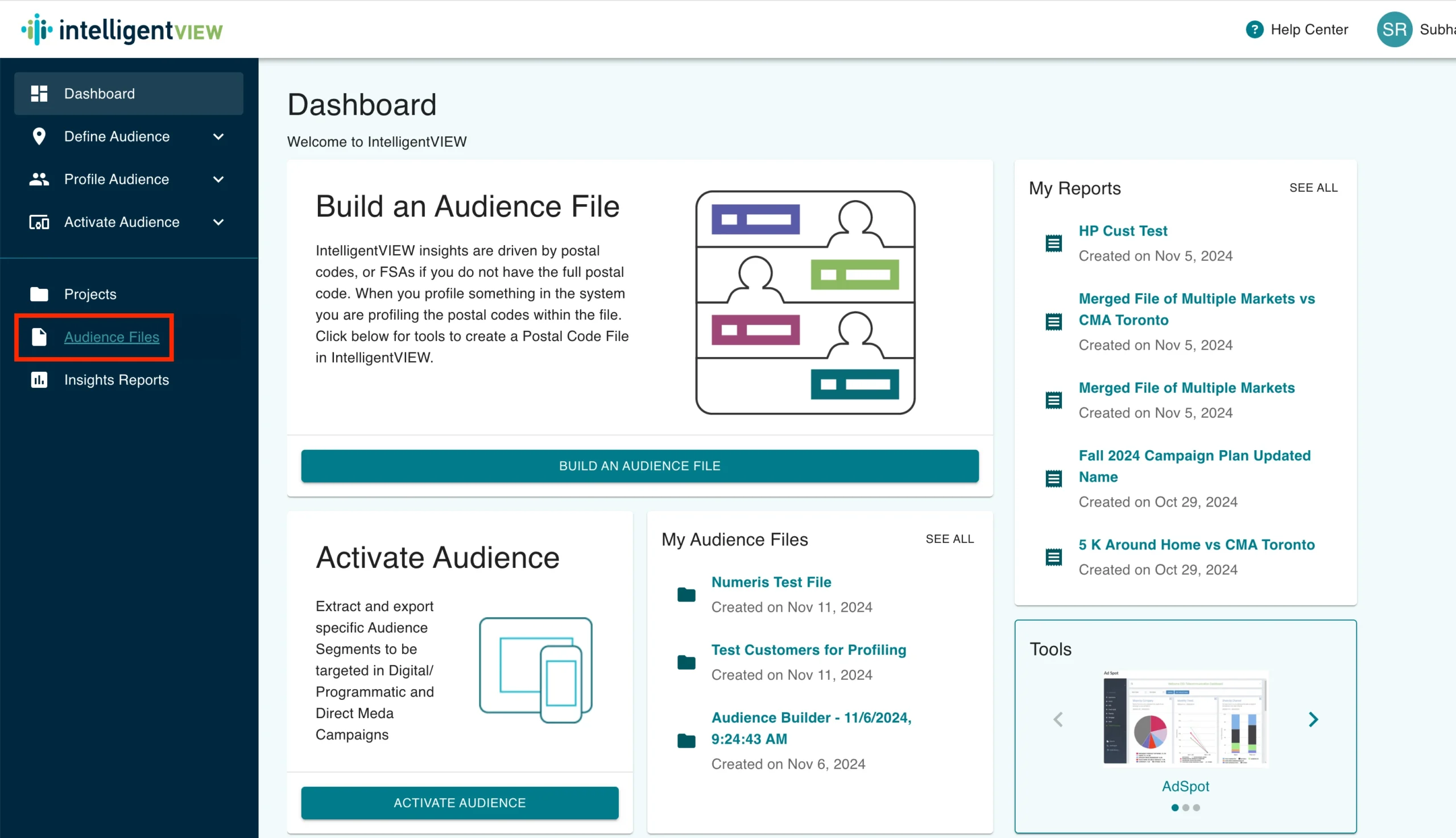 Viewing and Operating on Audience Files – kb.intelligentVIEW.ca